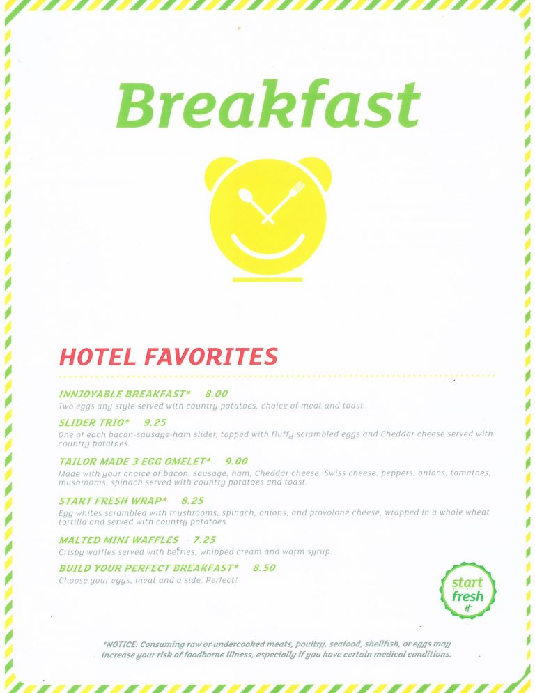 Breakfast Menu - Saba's Bistro